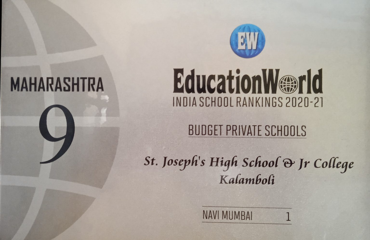 St Joseph's High schools & Jr college in kalamboli - Xaviers Group